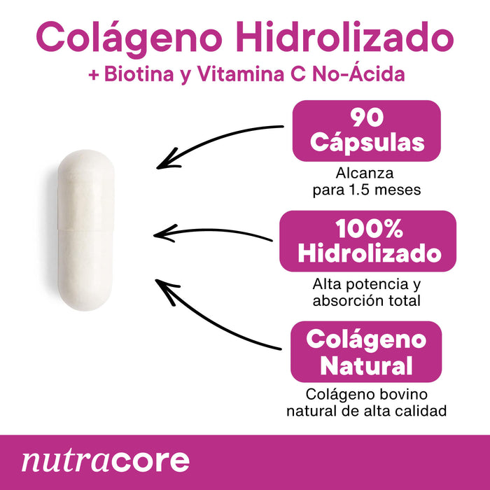 Peptidos de Colageno Hidrolizado - 90 Capsulas
