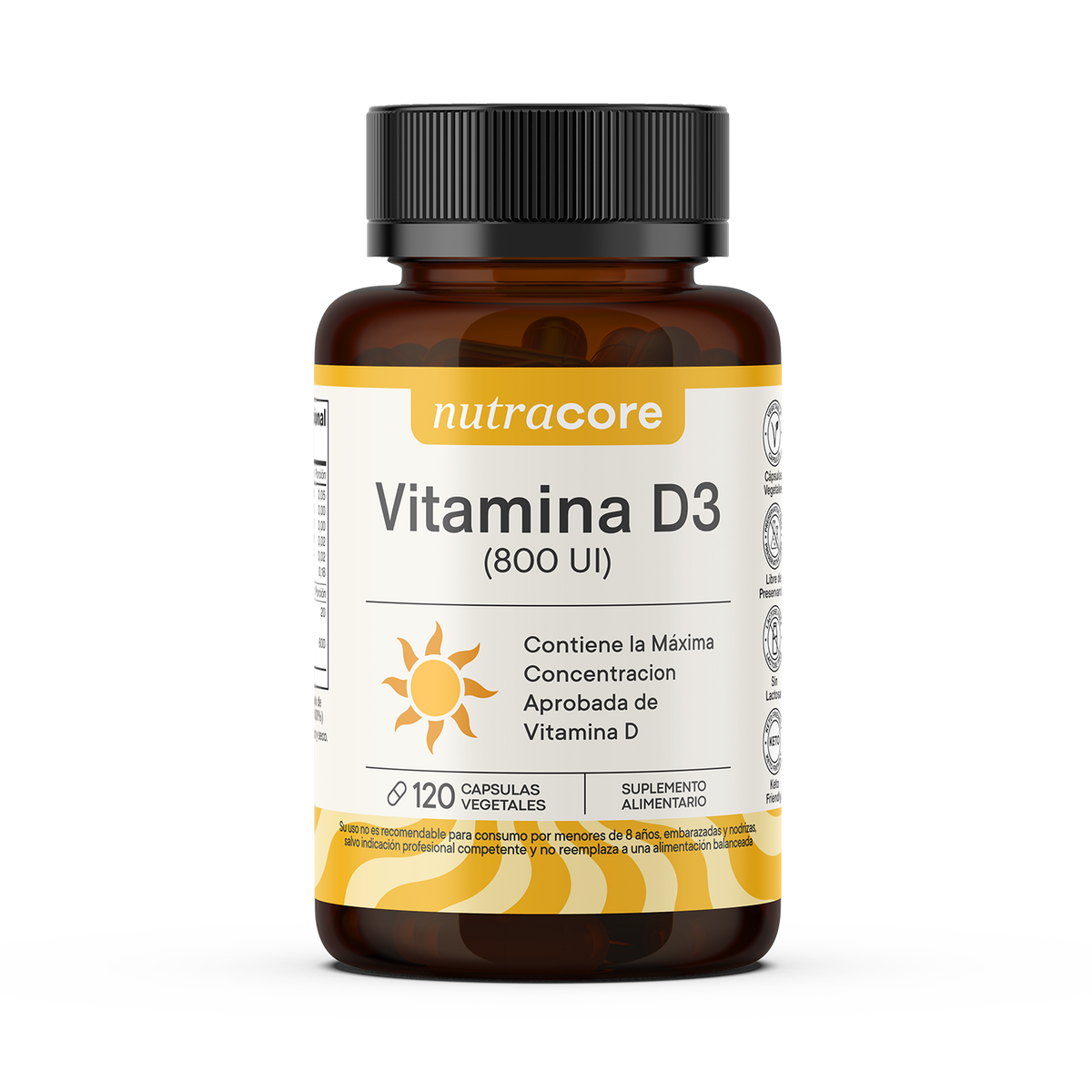 Vitamina D3 800ui 120 Cápsulas